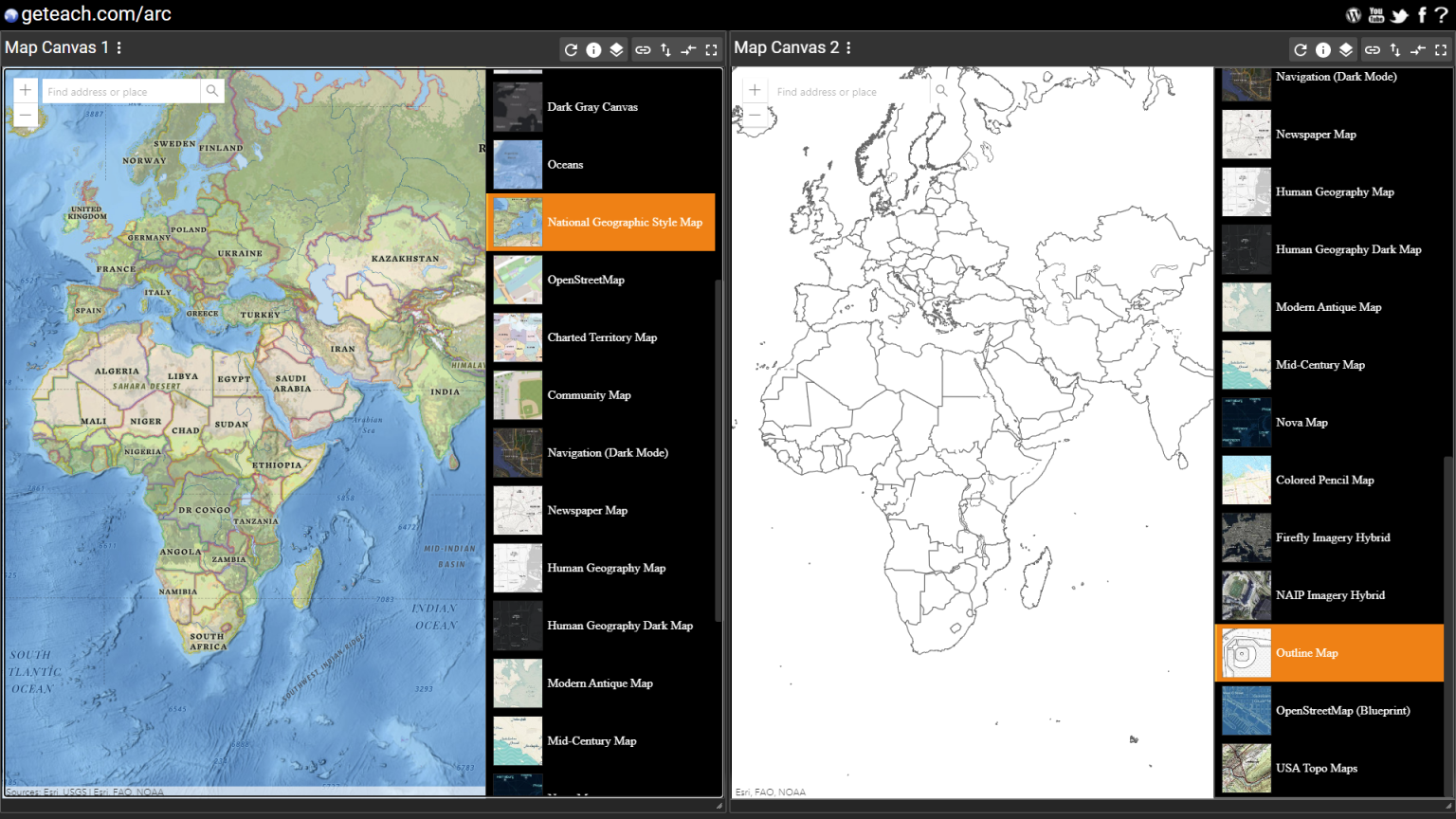 GeTeach.com and ArcGIS API – geteach.com/blog